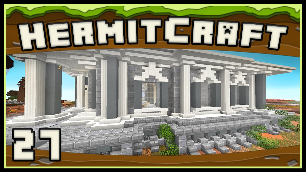 HermitCraft 4: Building Time Lapse And Creating The Detail Of The ...