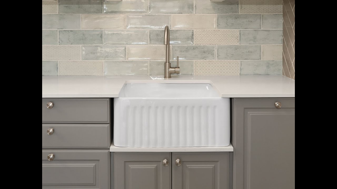 Butler Ribbed Single Bowl Kitchen Sink 605 x 455 x 256mm - FTKS1001 ...