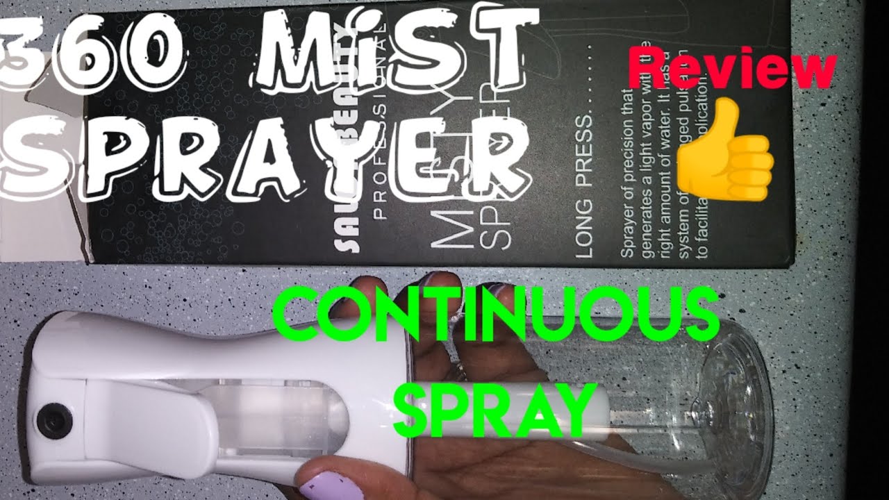 360 mist spray bottle review/Continuous mist - YouTube