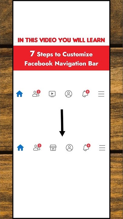 How to customize facebook navigation bar | Facebook navigation settings #shortsvideo # ...