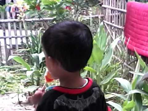 Ga pake celana anak ini malu malu