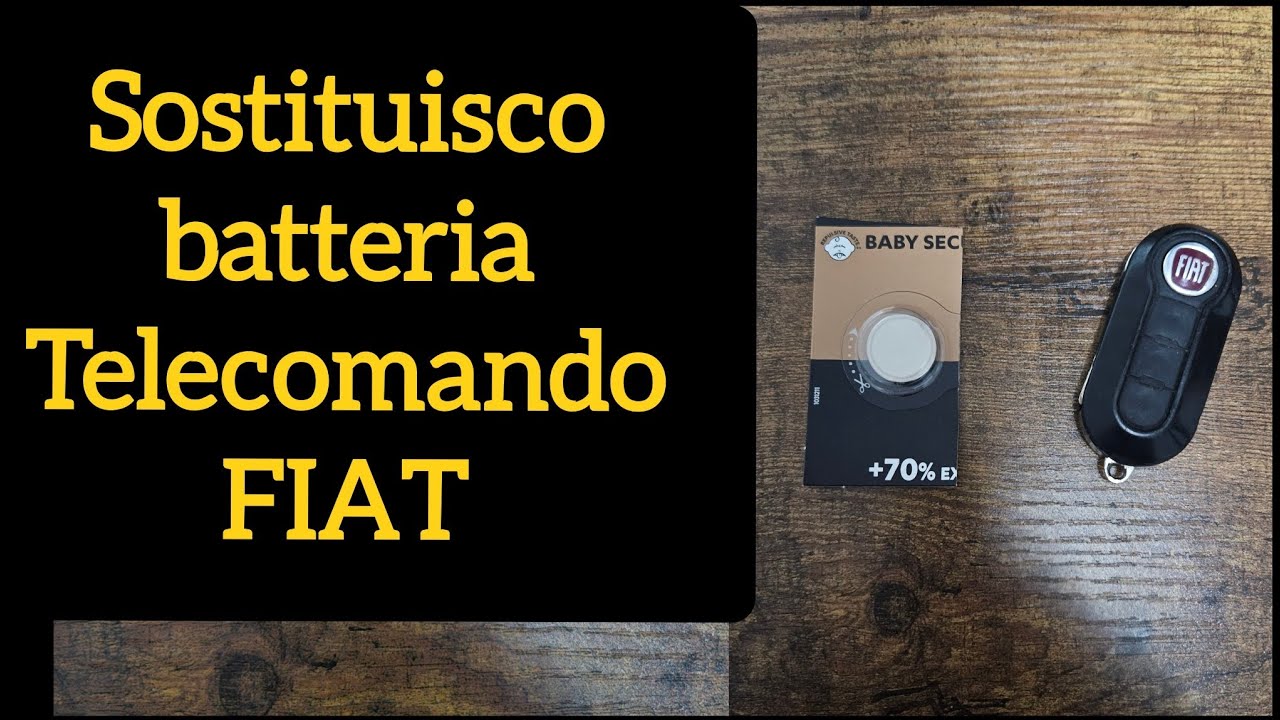 Sostituisco batteria Telecomando FIAT - YouTube