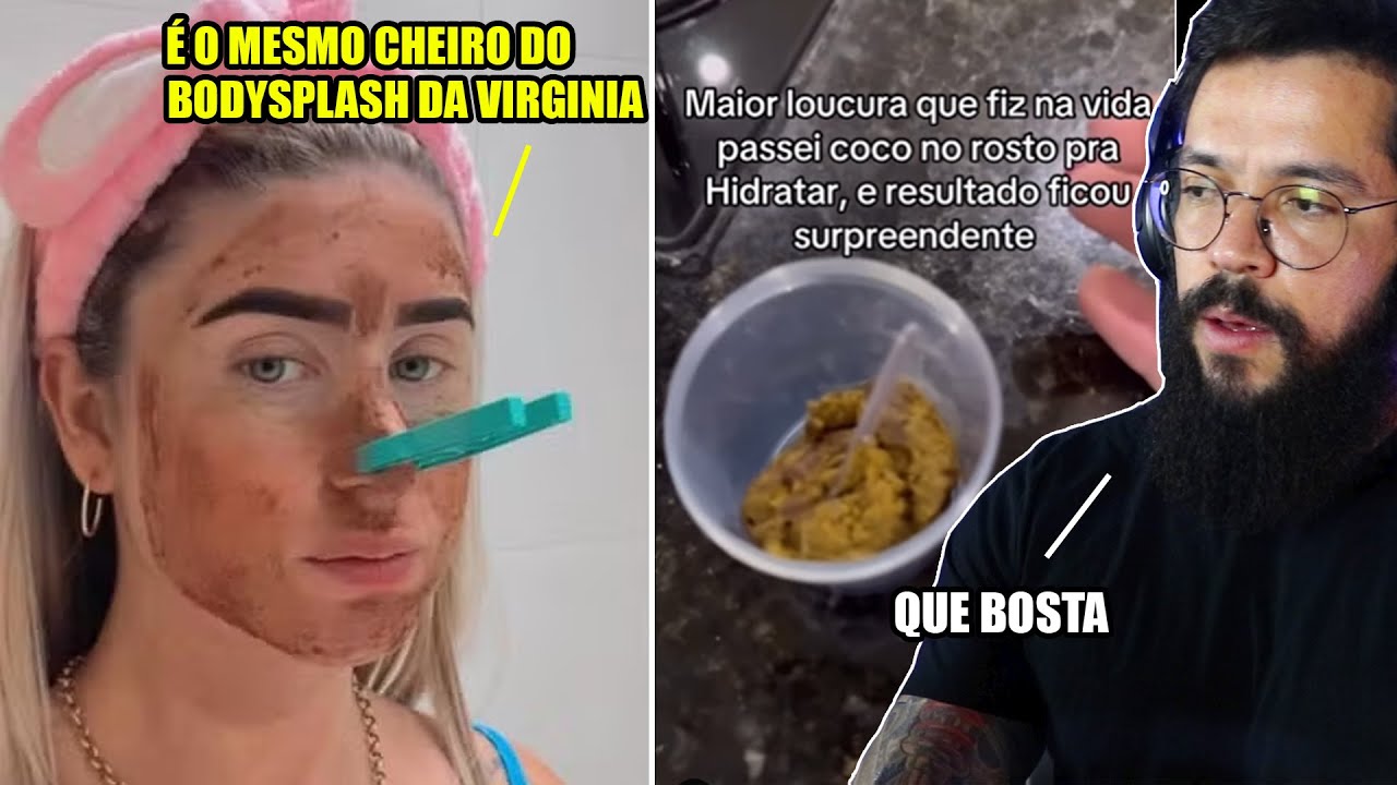 INFLUENCIADORA PASSA BOSTA NA CARA PARA FICAR COM A PELE BONITA - YouTube