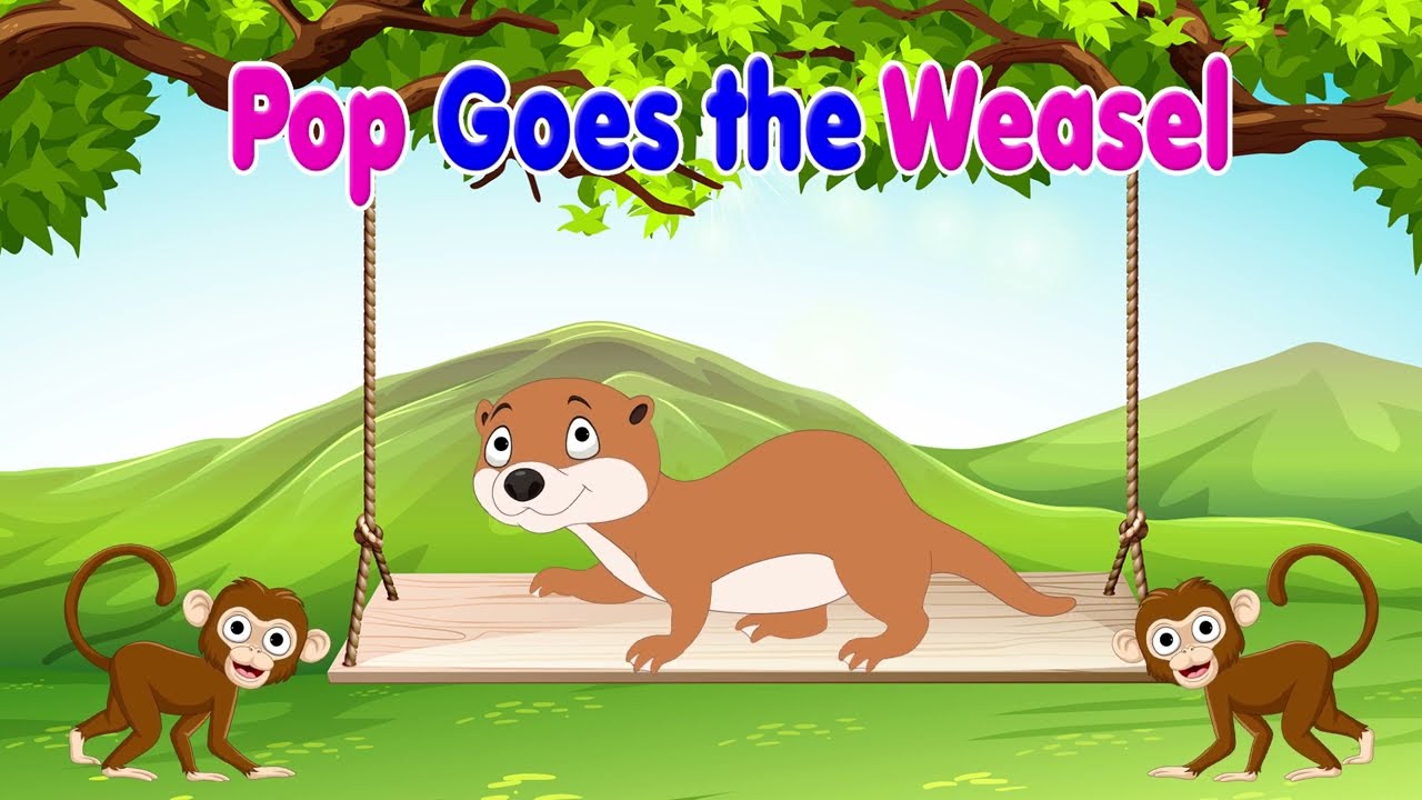 Pop Goes the Weasel With Lyrics And Actions | Nursery Rhymes Box ...