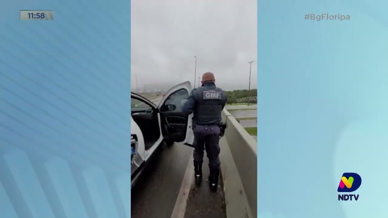 Batida de cinco carros causa engarrafamento na Via Expressa