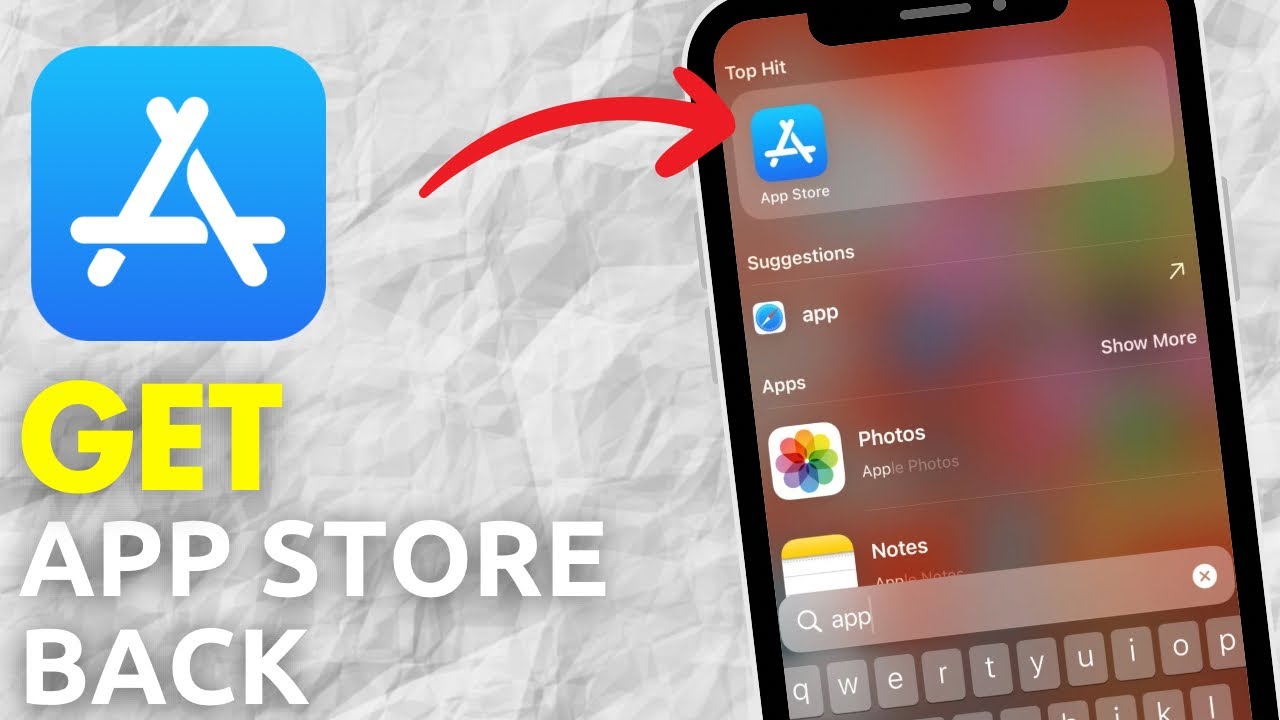 How To Get App Store Back On iPhone (EASY!) - YouTube
