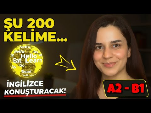 İngilizcenin %80’ini Çözen 200 Kelime! | A2–B1 Seviyesi | İngilizce Öğreniyorum