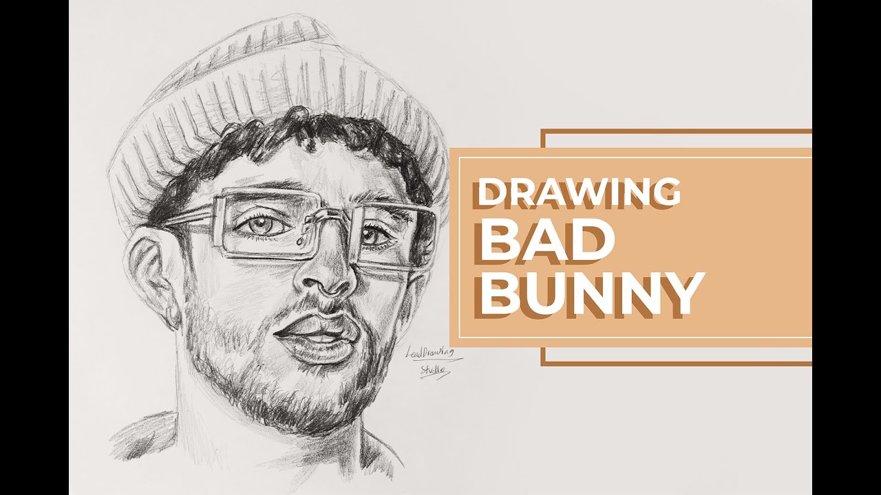 Drawing Bad Bunny | LeadDrawing Studio - YouTube