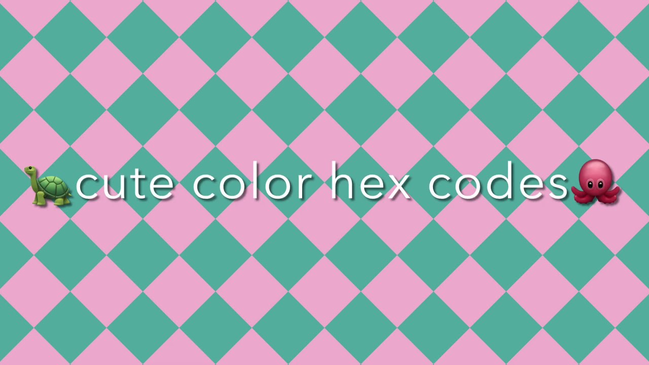 Cute Color Codes YouTube cute-color-codes-youtube