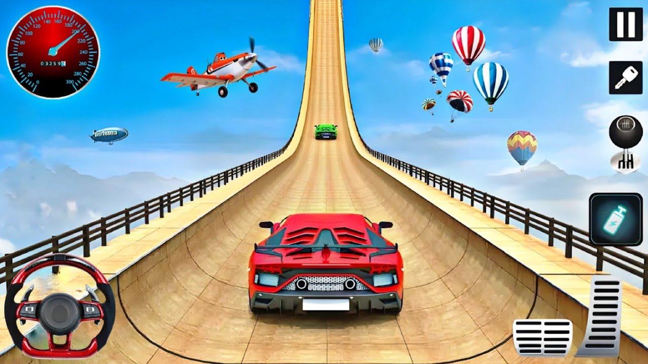 Extreme Mega Ramp Car Stunts Master Driving - Impossible Ramps Car ...