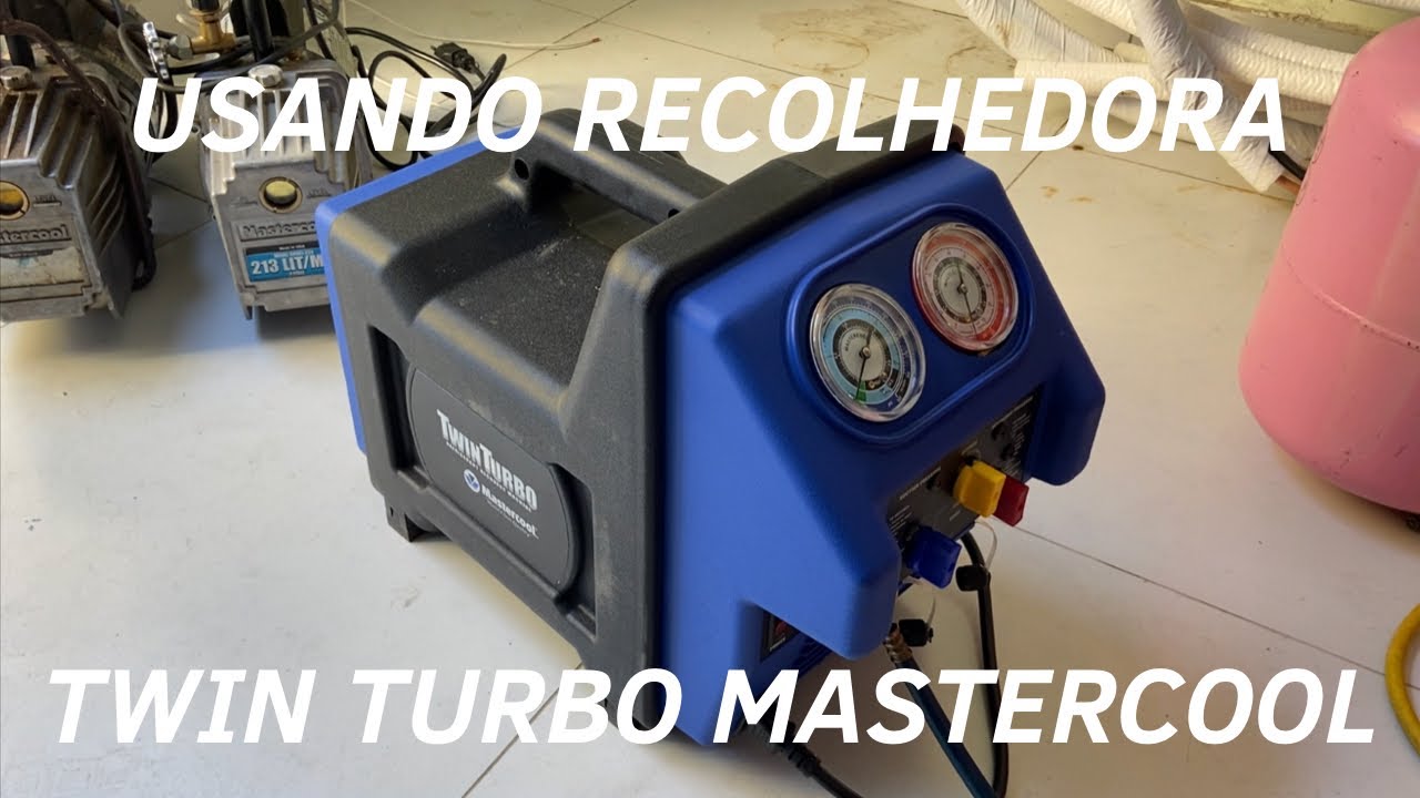 Usando Recolhedora Mastercool Twin Turbo - YouTube
