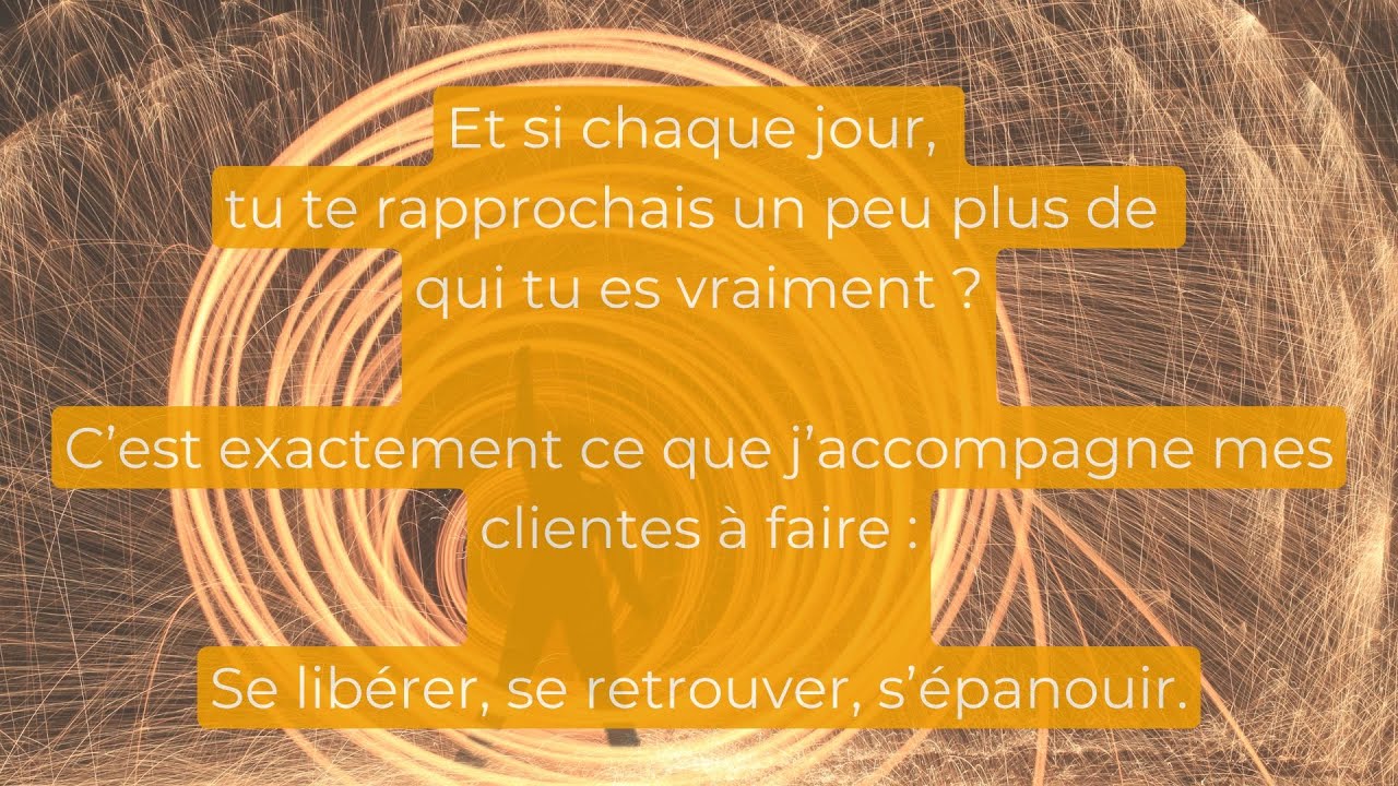 Et si chaque jour, tu te rapprochais un peu plus de qui tu es vraiment ...