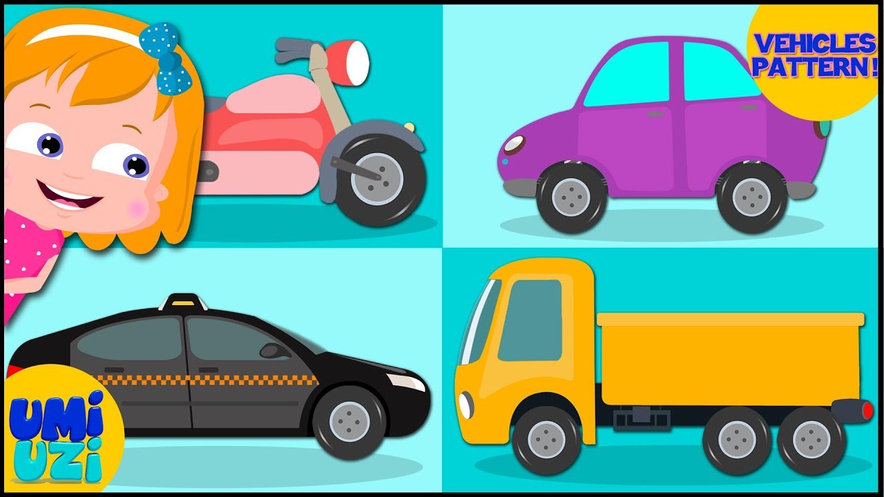 Umi Uzi | Learn Vehicle Pattern | Pattern recognition | Cartoon cars ...