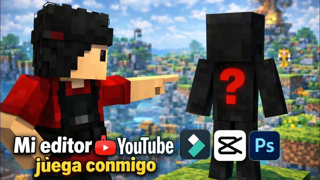 JUGANDO MINECRAFT CON MI EDITOR 😱 | NANTER #nanter #minecraft - YouTube