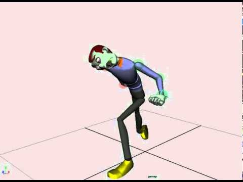 Animated Zombie Walk Cycle - YouTube