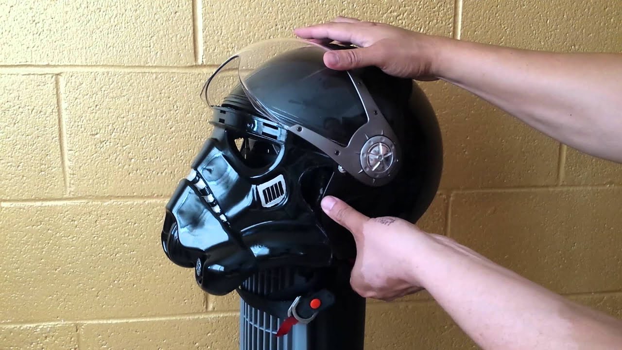 Shadow Trooper Custom Motorcycle Helmet - YouTube