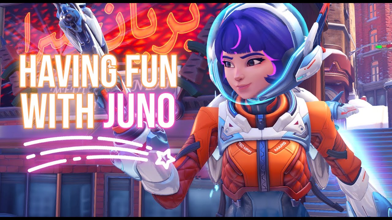 Juno 💫 Takes Off Overwatch Quickplay Juno Gameplay - YouTube