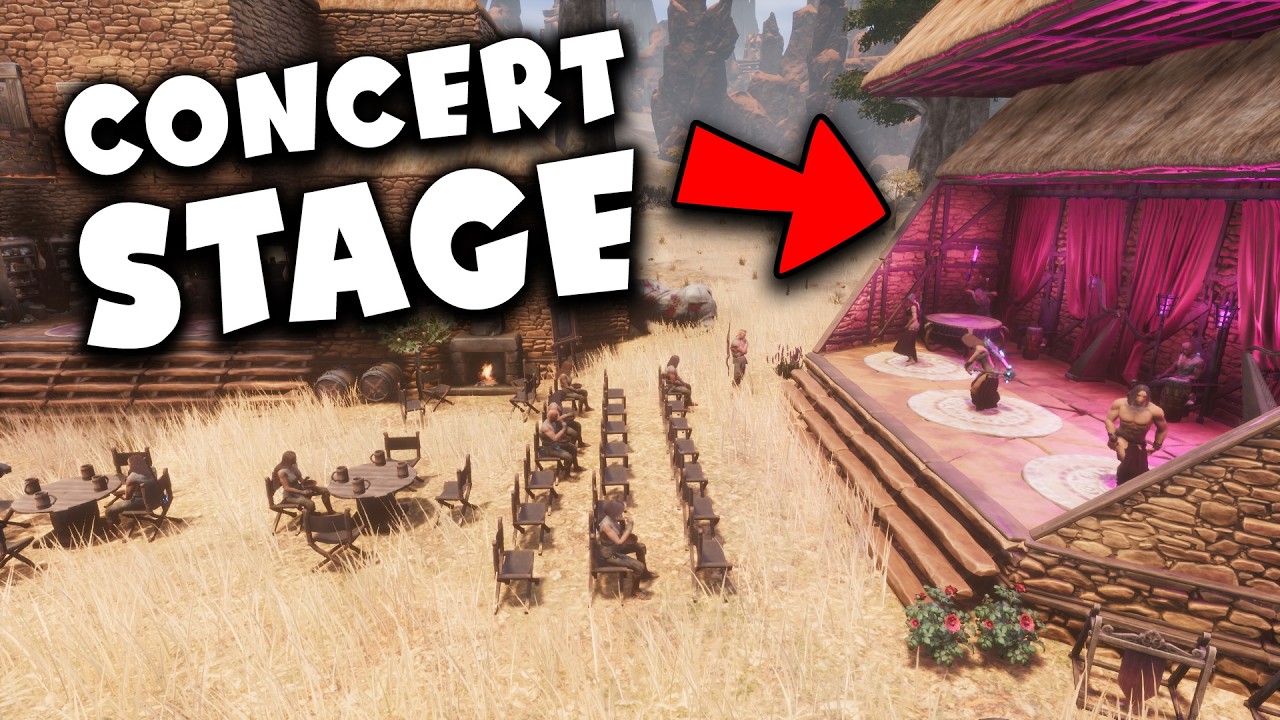 LET'S BUILD A TAVERN & CONCERT STAGE | Conan Is Having FUN Here ...
