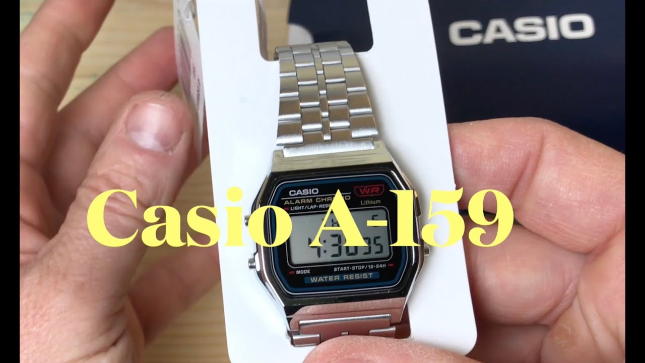 NOT the A-158; this one is Made In Japan (Casio A-159, UNBOXING) - YouTube