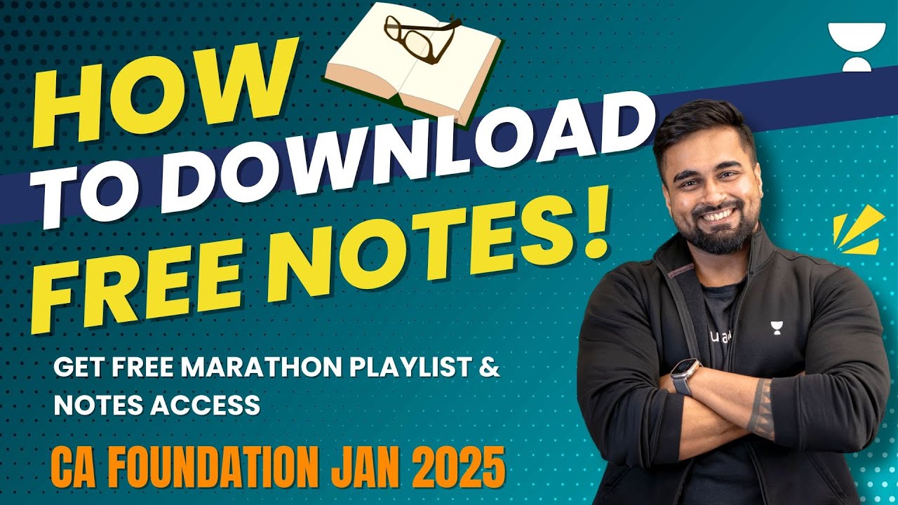 Get Access to FREE NOTES | CA Foundation Jan'25 Exams #cafoundation # ...