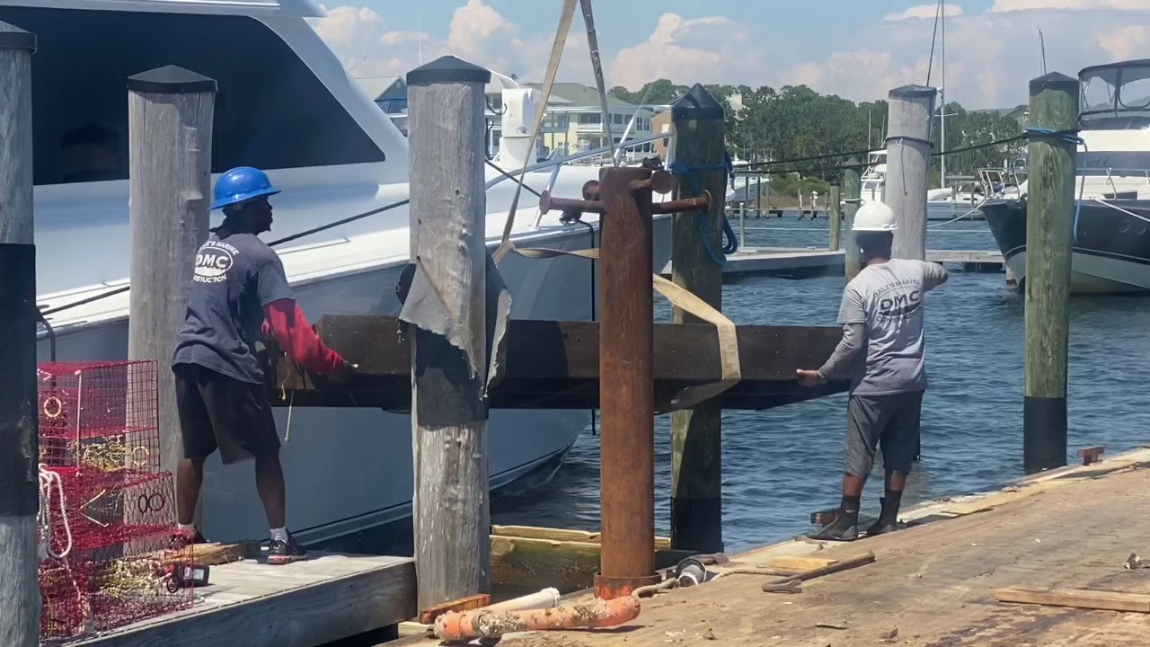 TROPICAL STORM DAMAGE MARINA REPAIR - YouTube