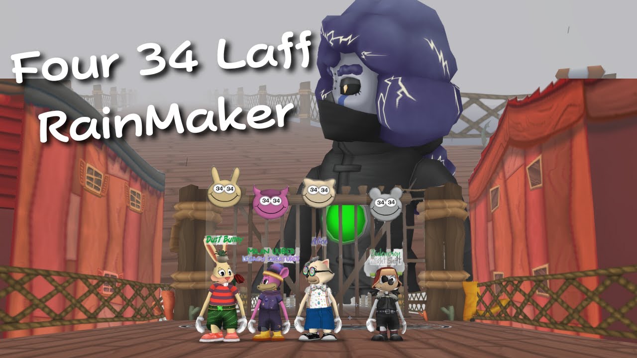 Four 34 Laff Rainmaker - Toontown: Corporate Clash - YouTube
