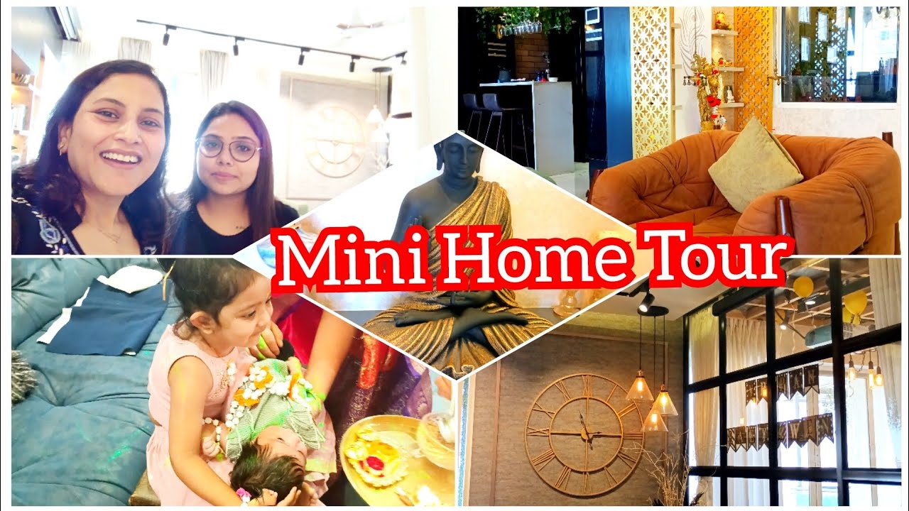 Mini Home Tour| FRIEND's house| Entrance, Drawing room, Mandir and Kids ...
