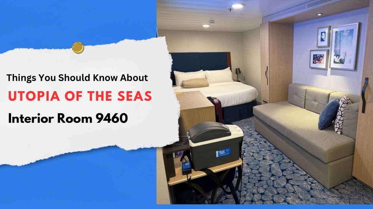 Utopia Of The Seas Interior Cabin Room 9460 Tour - YouTube