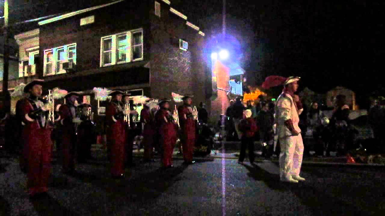 Fort Hill High School Marching Band Playing In the Halloween Parade ...