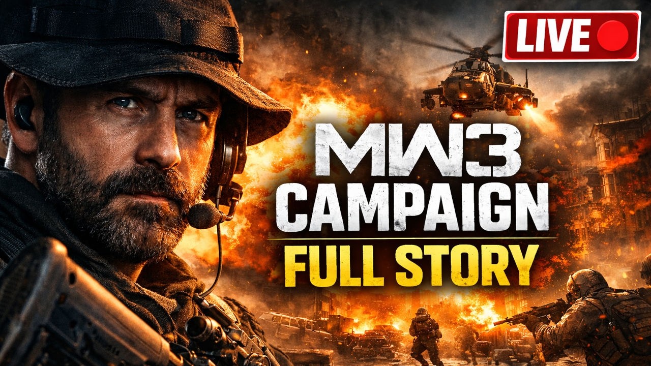 🔴 LIVE NOW – MW3 Campaign Walkthrough| No Commentary - YouTube