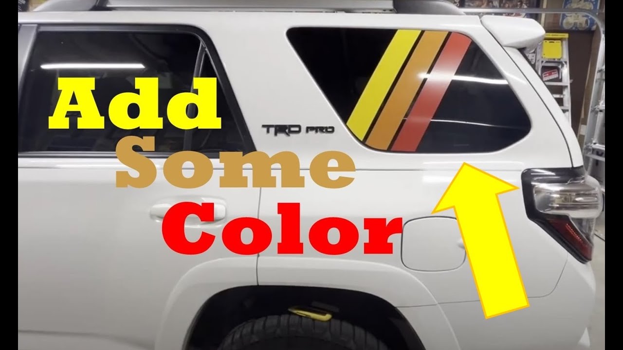 Adding some Classic Toyota Retro TRD Racing Heritage Stripes Decals to ...