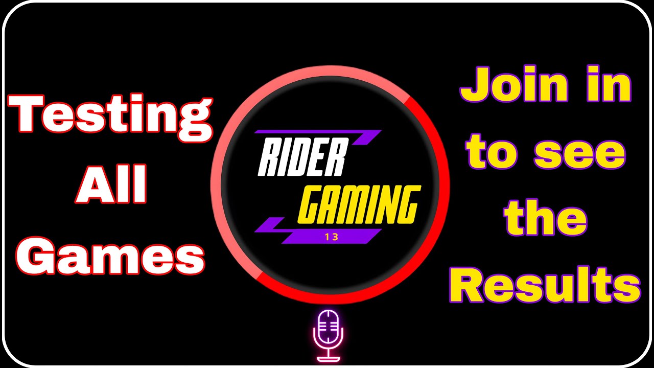 LIVE! 🔴 | Testing 🎮 & Streaming Multiple Games 🚀 | RiderGaming13 - YouTube