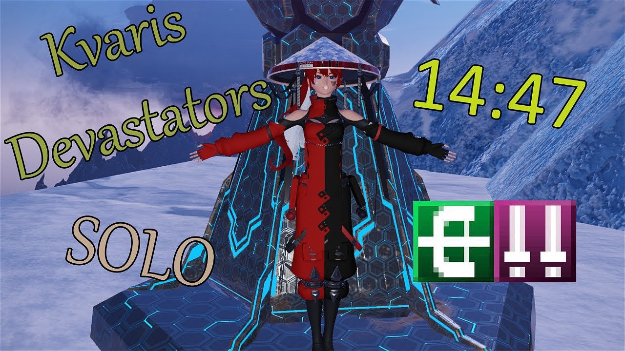 [PSO2:NGS] Kvaris Devastators - Braver (14:47) Solo S Rank | クヴァリスデバステー ...