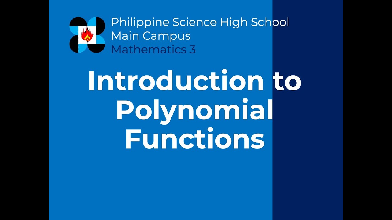 Introduction to Polynomial Functions and their graphs - YouTube