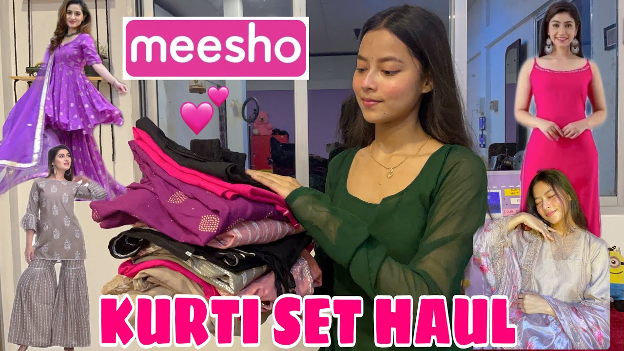 MEESHO kurti haul 💕| Kurta sets | Meesho haul | Reshmi sinha - YouTube