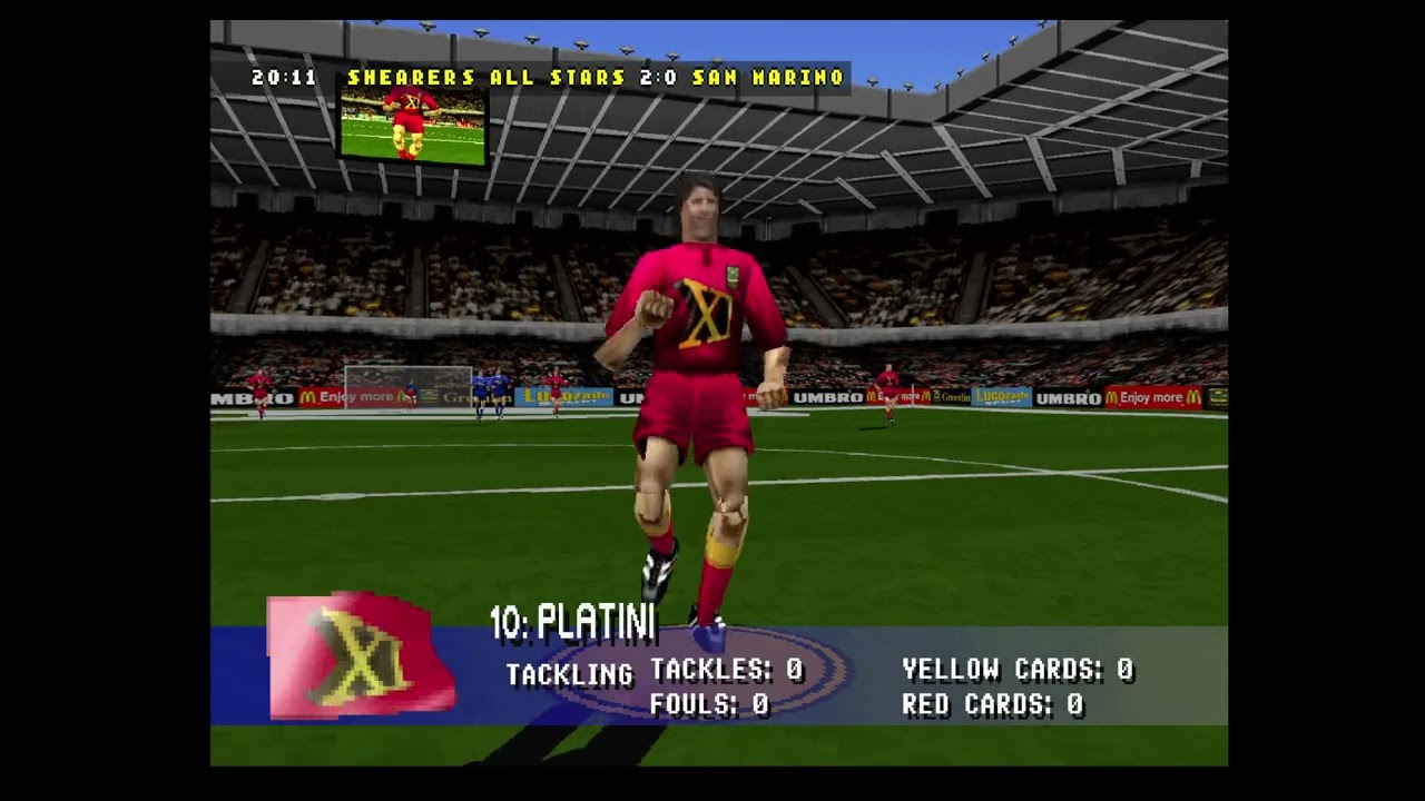 Actua Soccer 2 Gameplay PS1 on PC - YouTube