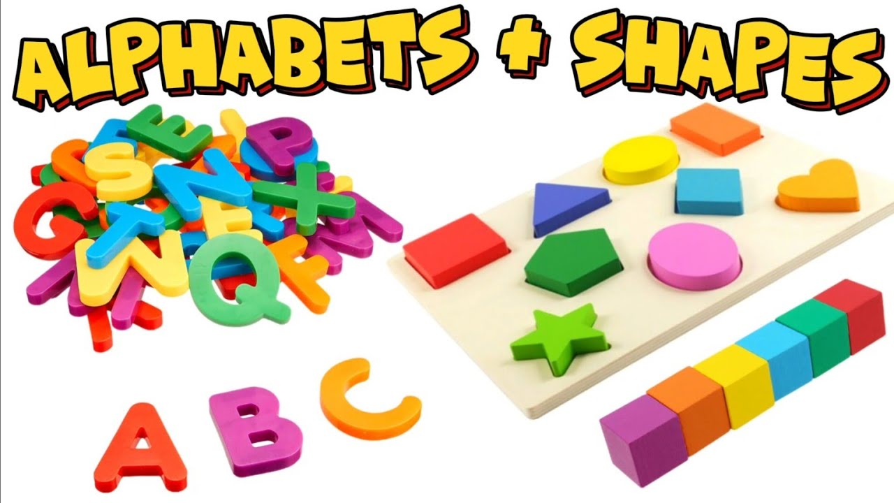 Alphabets + Shapes Learning For Kids 👦👧 - YouTube