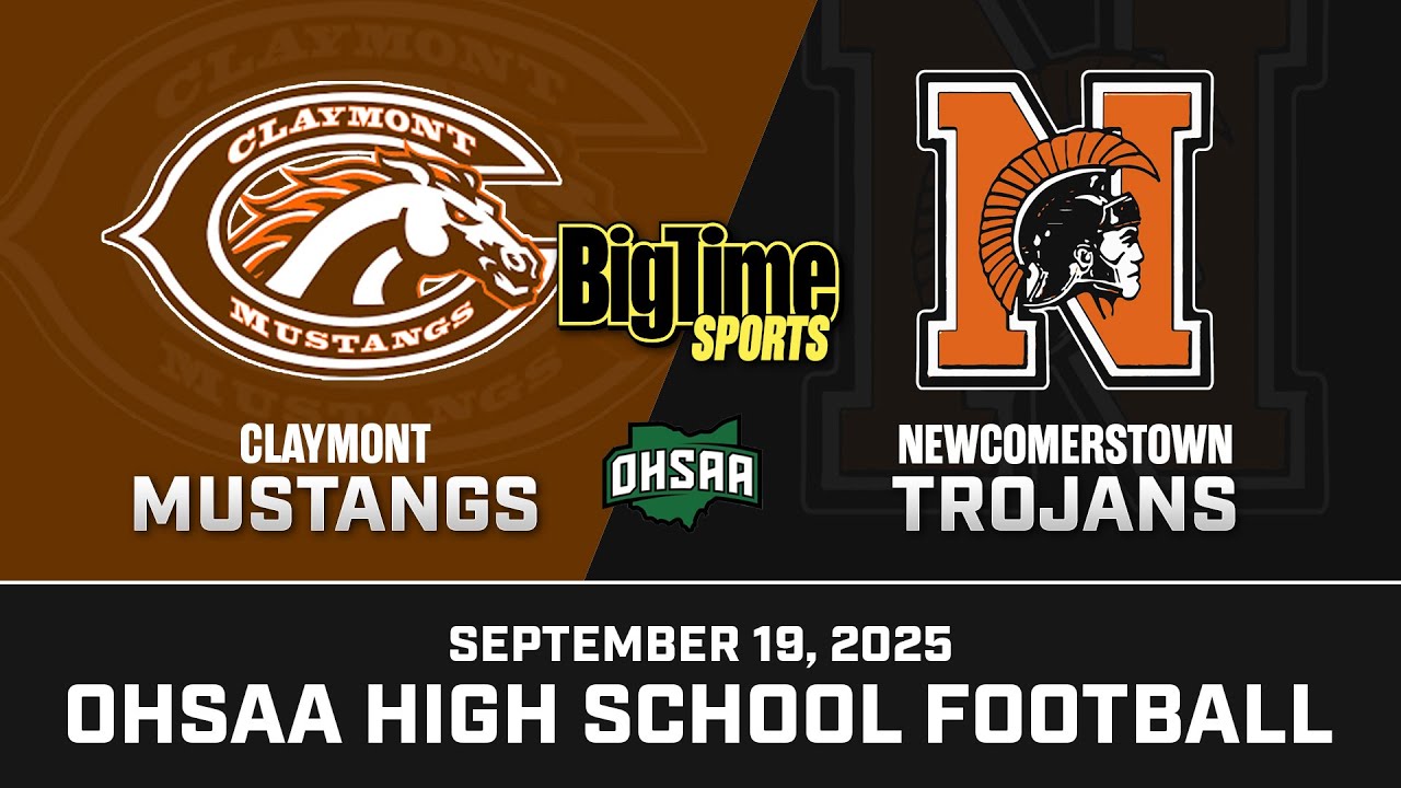 Claymont vs Newcomerstown - OHSAA Football | September 19, 2025 - YouTube
