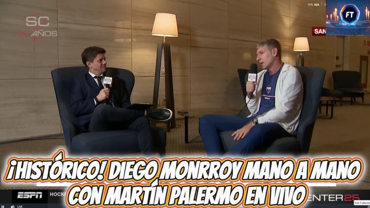 Histórico! Diego Monrroy Mano a Mano con Martín Palermo en Vivo” - YouTube