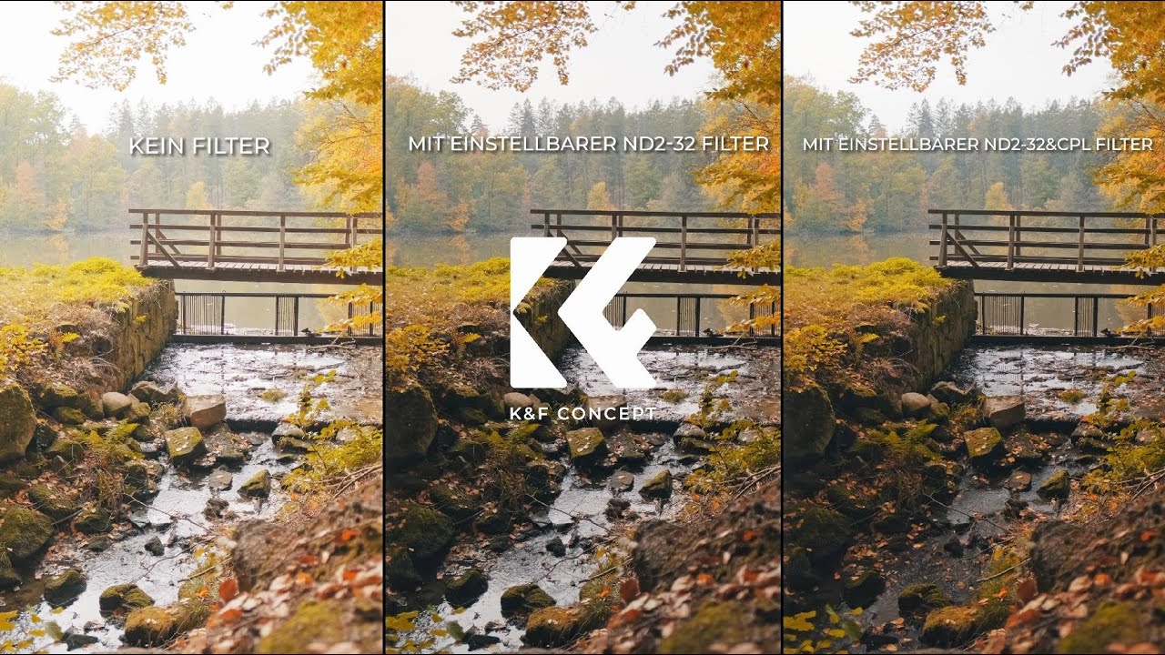K&F Concept Filter Set ND/VND/CPL/MCUV Nano-X PRO-Serie - YouTube