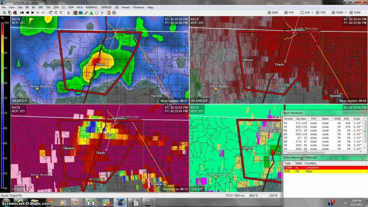 5-17-2013 Tornado on GRlevel3 - YouTube