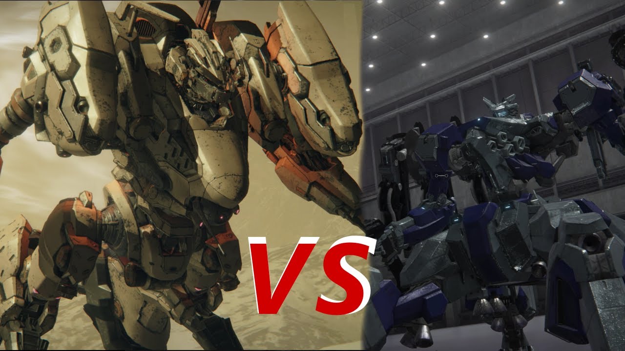 Nightfall Raven VS Aster Crown King Armored Core 6 Boss vs Boss NPC ...