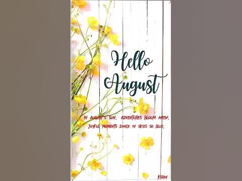 Rhyme on August | Welcome August 2023 #shorts #short #viralshorts - YouTube
