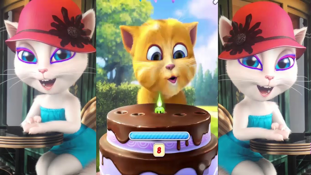 Learn Colors My Talking Tom! Funny Tom Cat Songs with BINGO Song, Happy ...