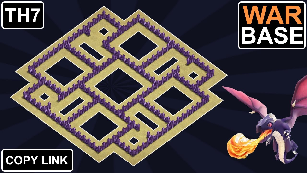 BEST TH7 WAR BASE [2023] CLASH OF CLANS - YouTube