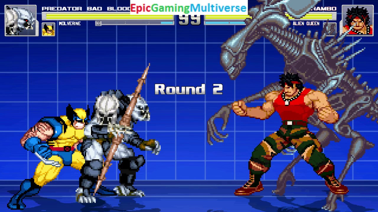 Wolverine And Bad Blood Predator VS John Rambo And The Alien Queen In A ...
