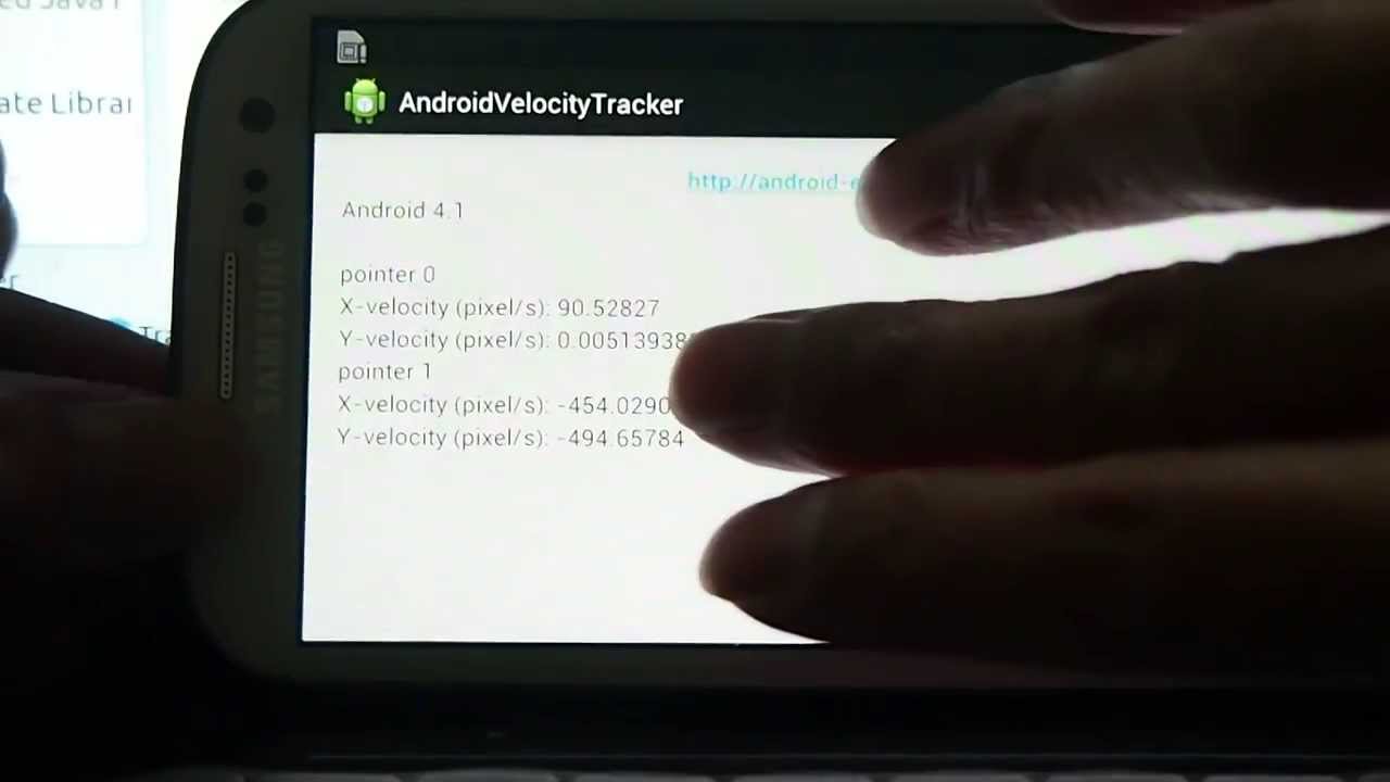 Android VelocityTracker and VelocityTrackerCompat - YouTube