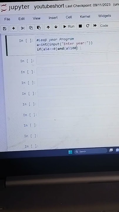 Correct Leap Year Program😍 Coder Codinglife Programming Coding Python Viral Youtubeshorts