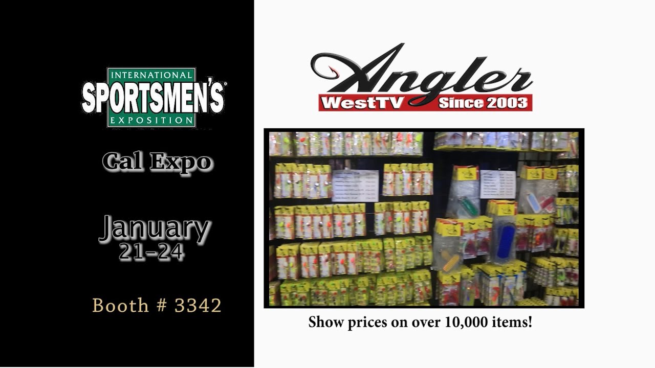 Please come to the Angler West booth in Sacramento - YouTube