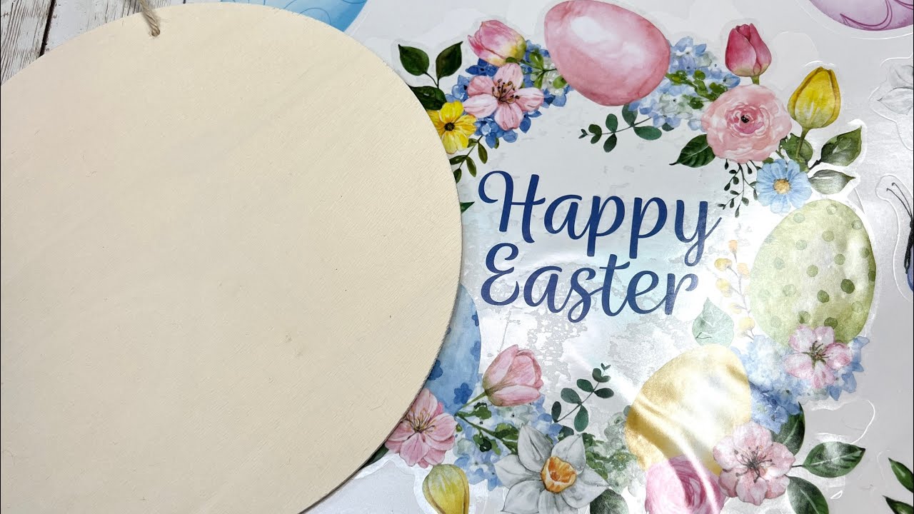 DIY Spring Window Cling Sign || Spring Decor || 1 Easy Craft - YouTube